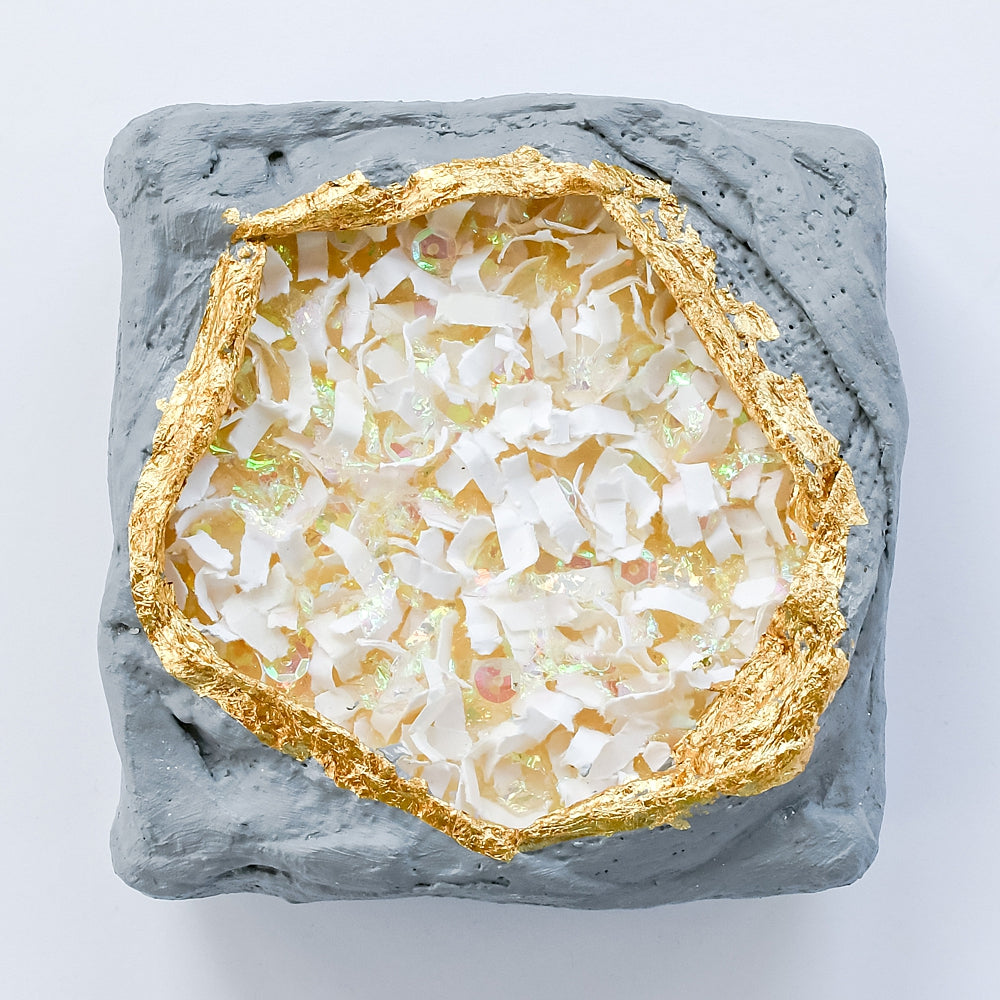 Confetti Geode 019 (Original Art, 4"x4") – The Confetti Bar