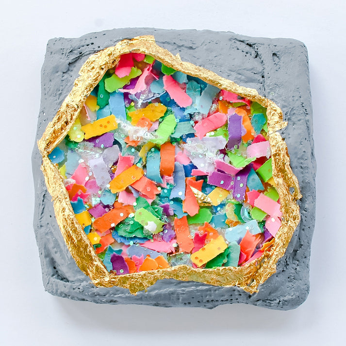 Confetti Geode 021 (Original Art, 3"x3") – The Confetti Bar